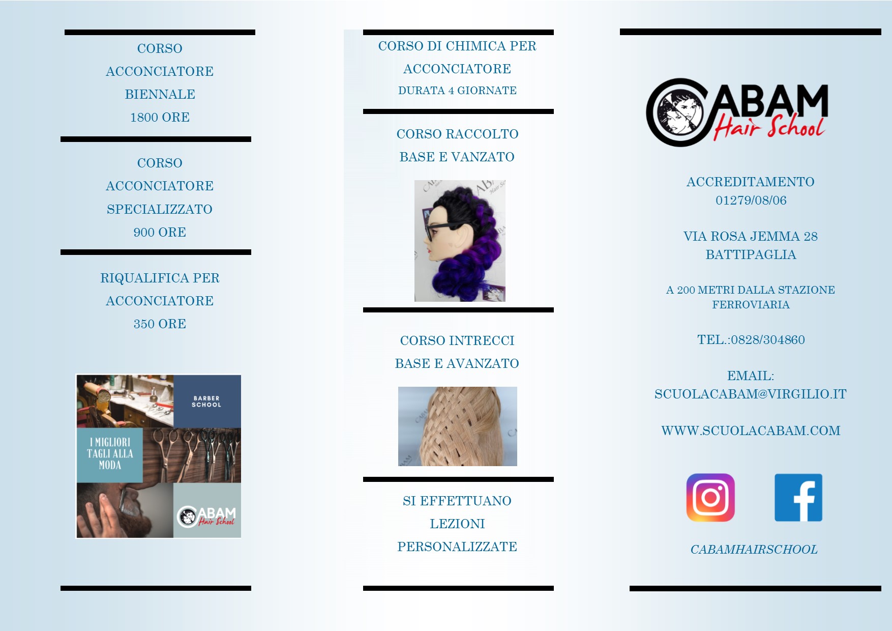 I nostri corsi – Ente di formazione professionale —– CABAM Hair School ...